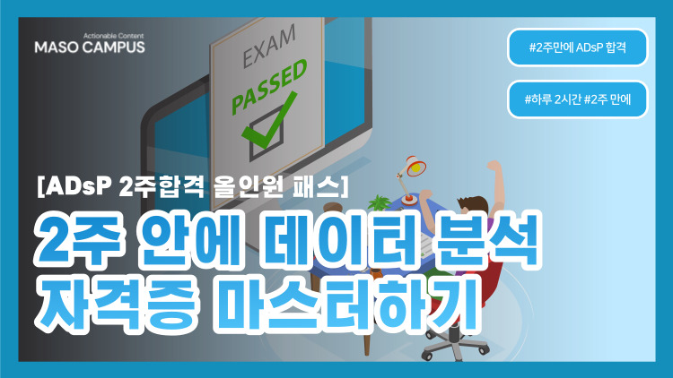 ADsP 2주 합격 올인원 패스 (2024) - 마소캠퍼스 | 클래스유
